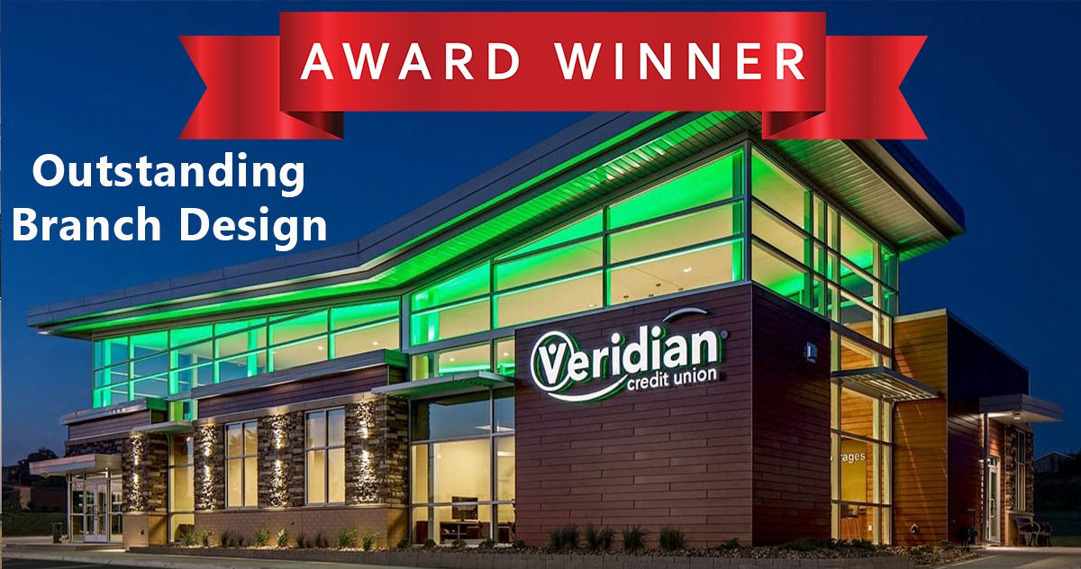Veridian Credit Union Wins 2nd Place - Outstanding Branch Design - The ...